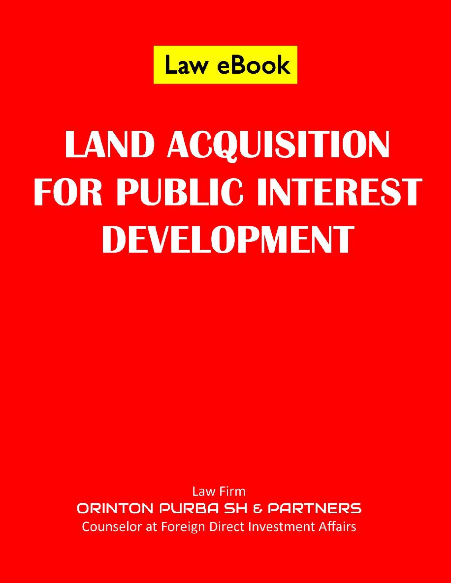 Land Acquisition Law – ORINTON PURBA SH & PARTNERS
